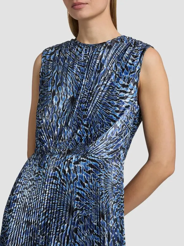 Ulla Johnson Malin Pleated Satin Midi Dress