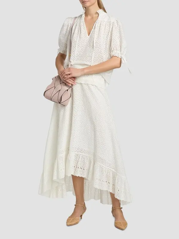 Ulla Johnson Aloutte Eyelet Cotton Top