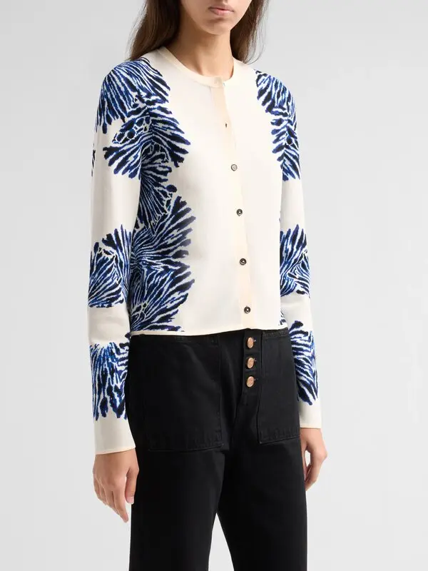 Ulla Johnson Carina Knit Jacquard Cardigan