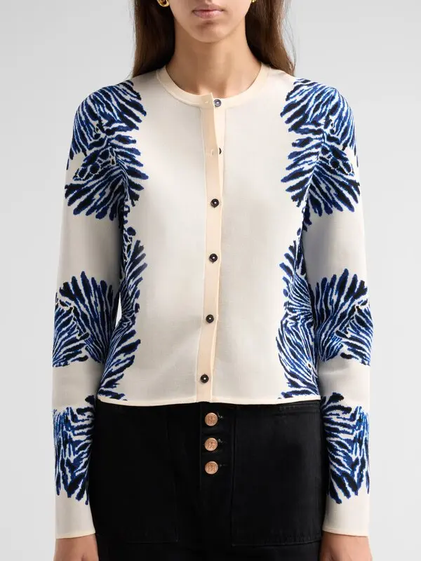Ulla Johnson Carina Knit Jacquard Cardigan