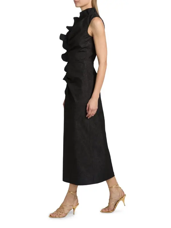 Ulla Johnson Demetria Ruched Midi-dress