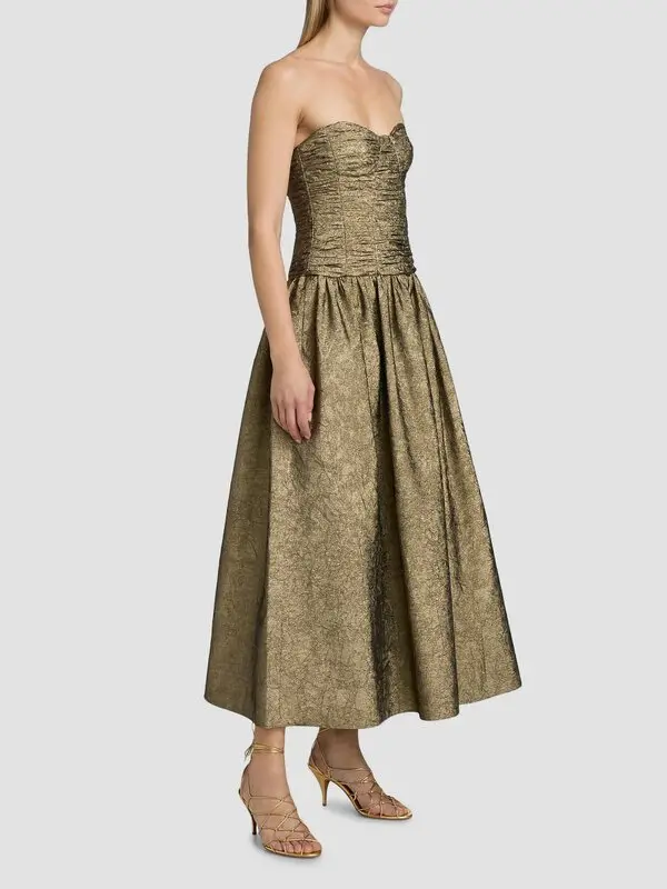 Ulla Johnson Lumina Ruched Strapless Dress