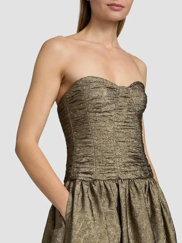 Ulla Johnson Lumina Ruched Strapless Dress