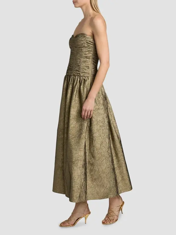 Ulla Johnson Lumina Ruched Strapless Dress