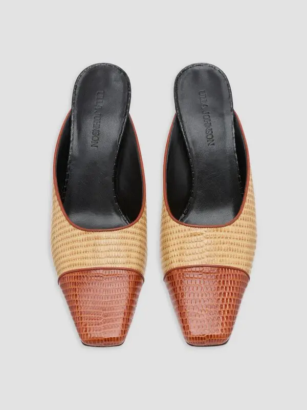 Ulla Johnson Carlyle Spotted Calf Hair Mules