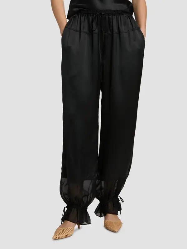 Ulla Johnson Camile Silk Cinched Pants