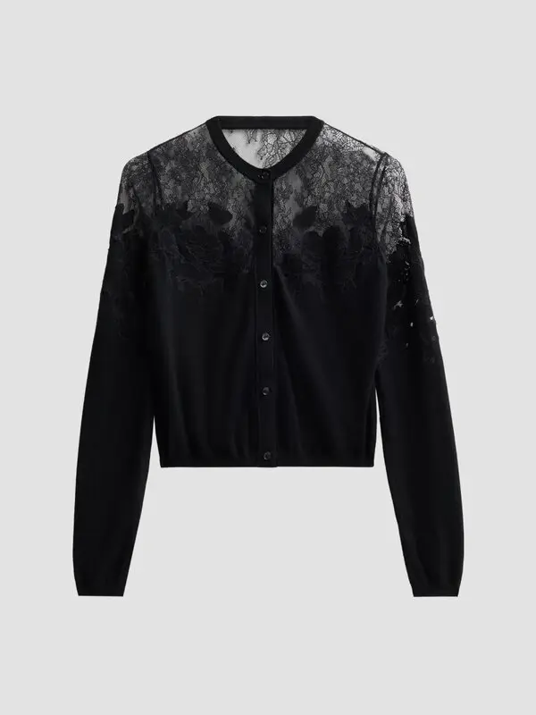Ulla Johnson Talia Merino Wool-mesh Cardigan