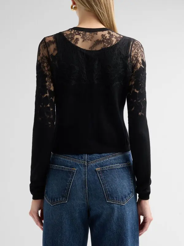 Ulla Johnson Talia Merino Wool-mesh Cardigan