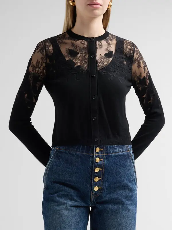 Ulla Johnson Talia Merino Wool-mesh Cardigan