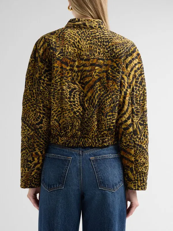 Ulla Johnson Yara Printed Silk Jacket - Wren