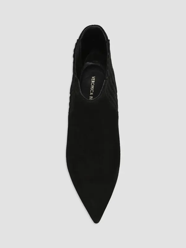 Veronica Beard Lisa 45mm Suede Chelsea Boots - Black