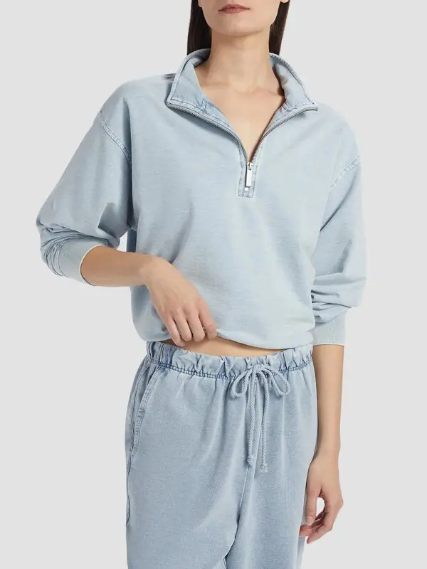 STELLAE DUX Quarter-zip Long-sleeve Sweatshirt