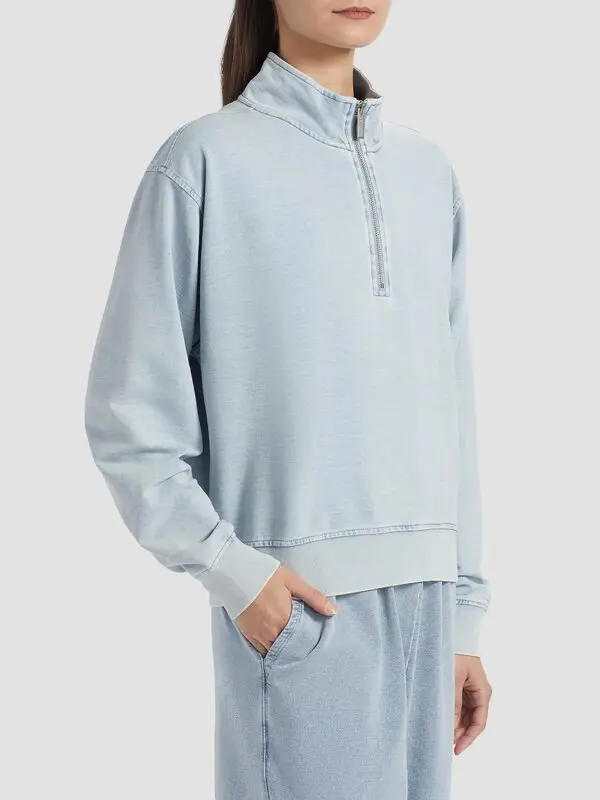 STELLAE DUX Quarter-zip Long-sleeve Sweatshirt