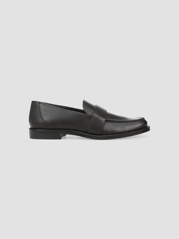 FAVORITE DAUGHTER Lola Leather Loafers - Black