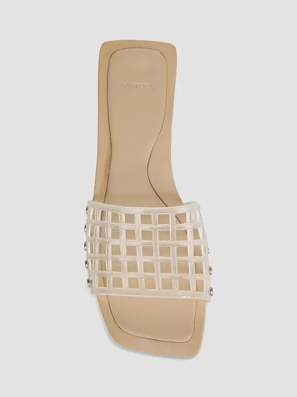 Vince Barbara Jelly Pvc Slide Sandals - Clear