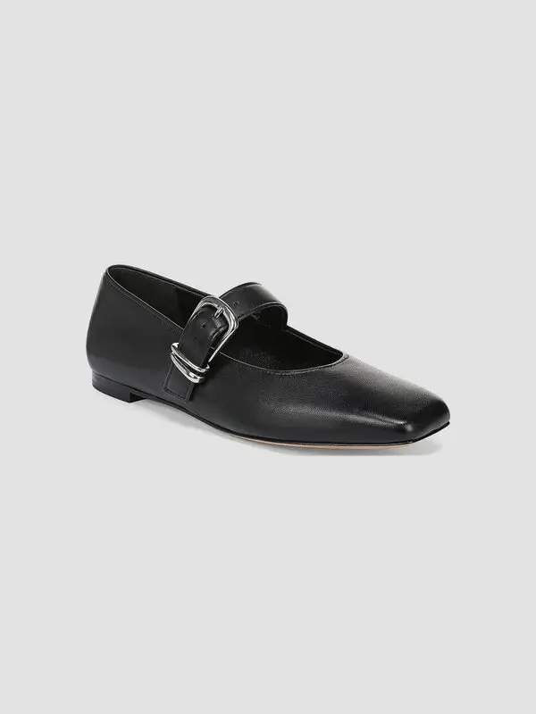Vince Daniela Leather Mary Janes - Black