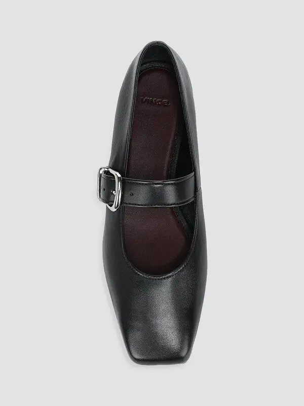 Vince Daniela Leather Mary Janes - Black