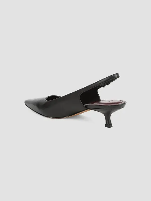 Vince Sabra 45mm Leather Slingback Heels
