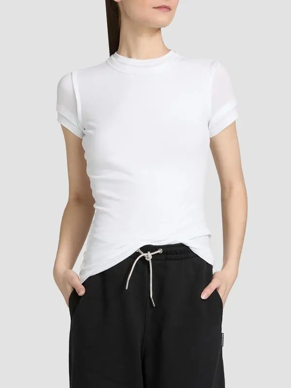 Alexander Wang Layered Cotton T-shirt