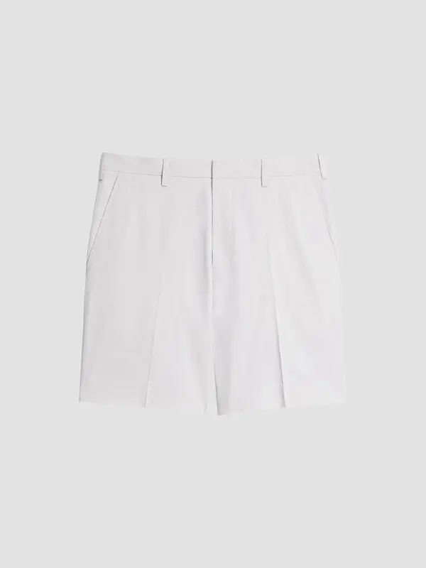 Theory Solid Linen-blend Shorts