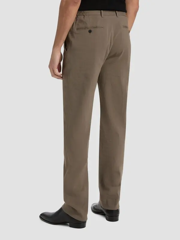 Theory Solid Linen-blend Pants