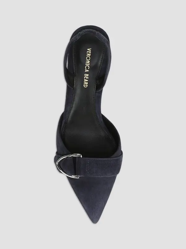 Veronica Beard Loralyn 70mm Suede Slingback Pumps