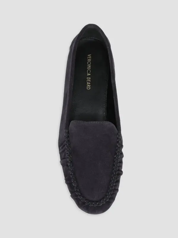 Veronica Beard Prilla Suede Loafers - Navy