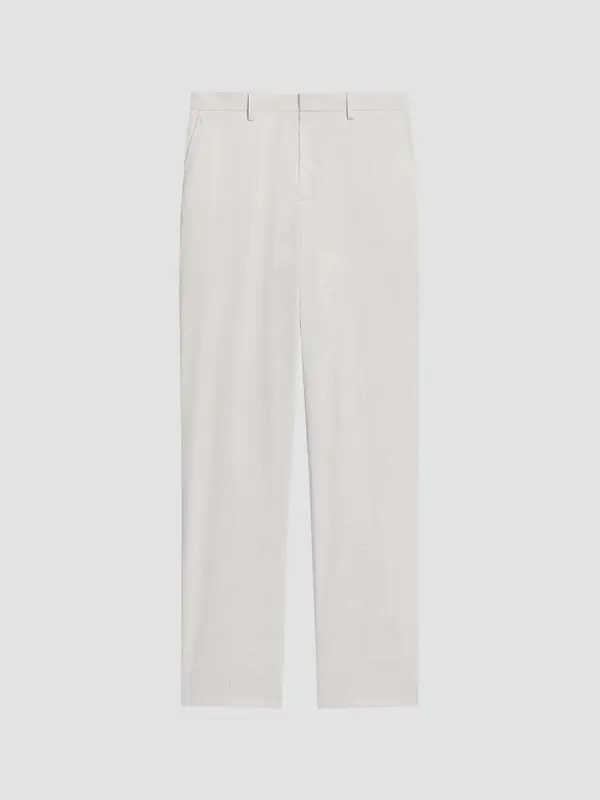 Theory Linen-blend Straight-leg Pants