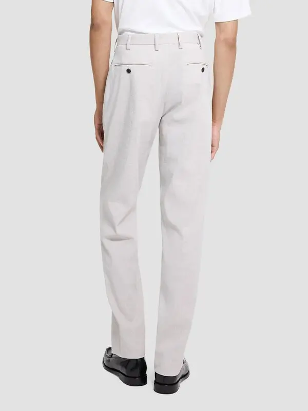 Theory Linen-blend Straight-leg Pants