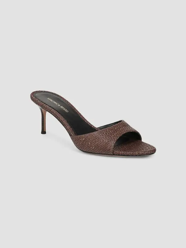Veronica Beard Tia 65mm Raffia Sandals