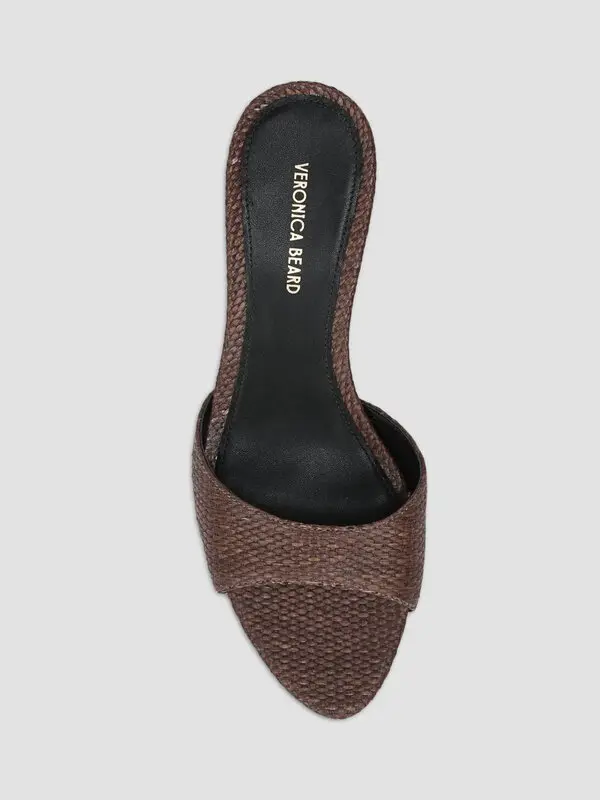 Veronica Beard Tia 65mm Raffia Sandals