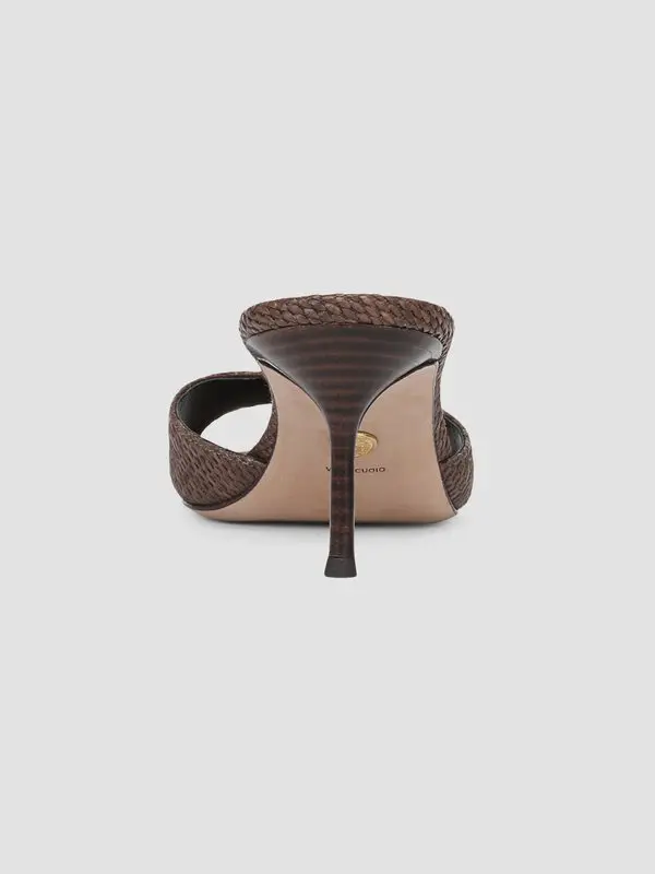 Veronica Beard Tia 65mm Raffia Sandals