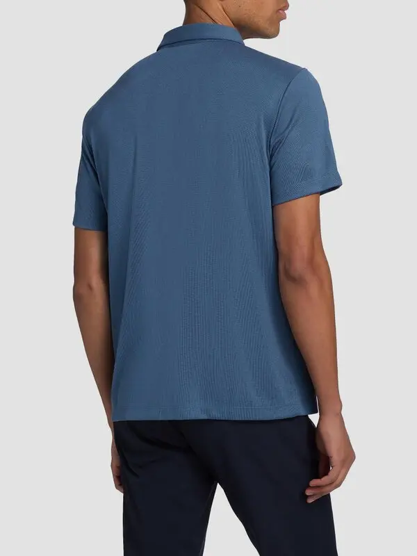 Theory Bron Stretch Jersey Polo Shirt - Bering