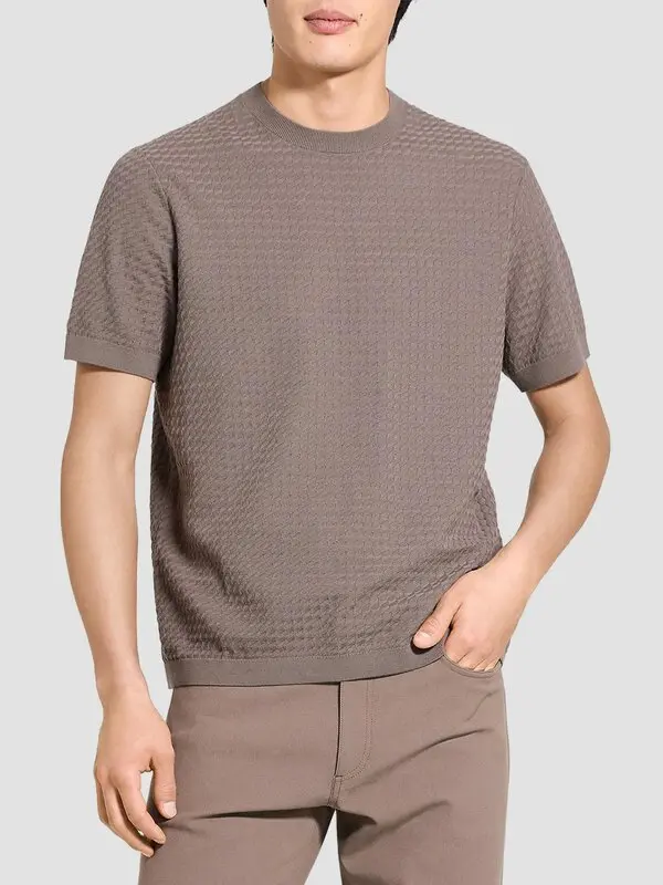 Theory Damian Tactile Cotton T-shirt - Bering