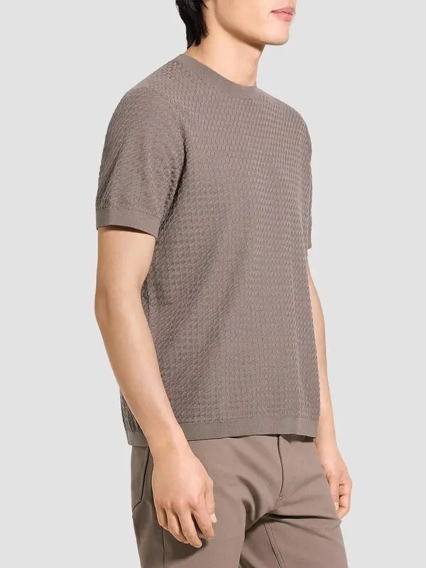 Theory Damian Tactile Cotton T-shirt - Bering