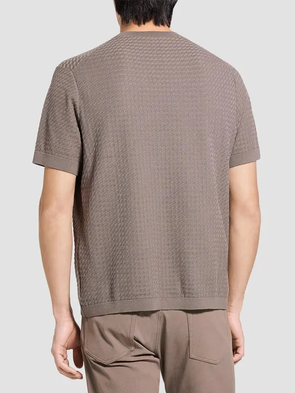 Theory Damian Tactile Cotton T-shirt - Bering