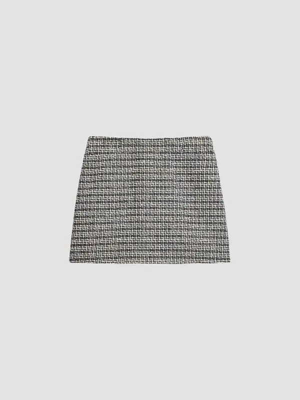 Theory Tweed A-line Miniskirt