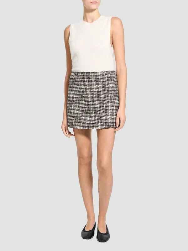 Theory Tweed A-line Miniskirt