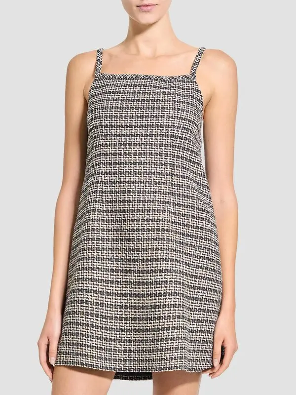 Theory Plaid Mini Shift Dress