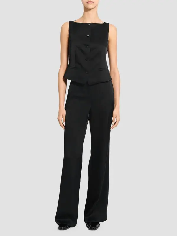 Theory Satin Boatneck Vest