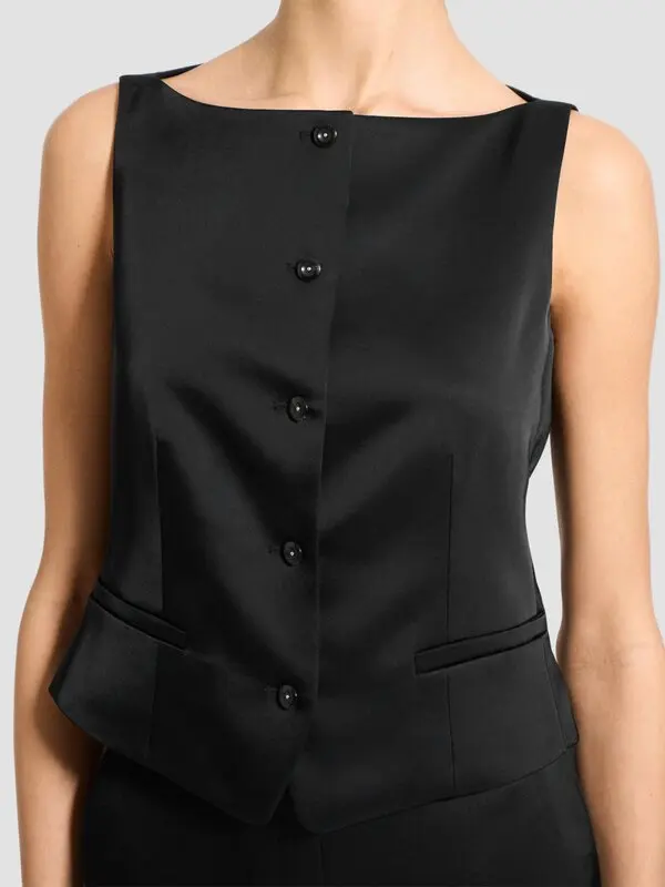 Theory Satin Boatneck Vest