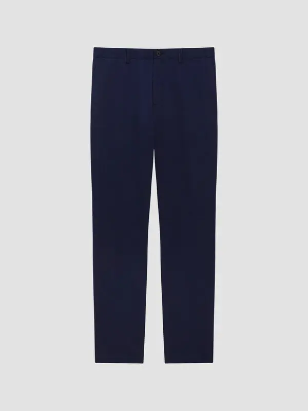 Theory Zaine Cotton Straight-leg Pants - Baltic