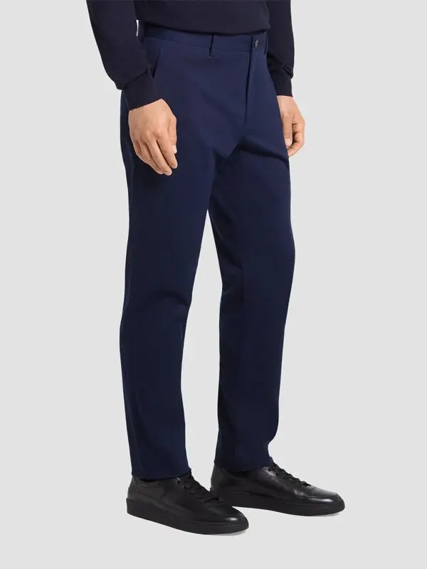 Theory Zaine Cotton Straight-leg Pants - Baltic