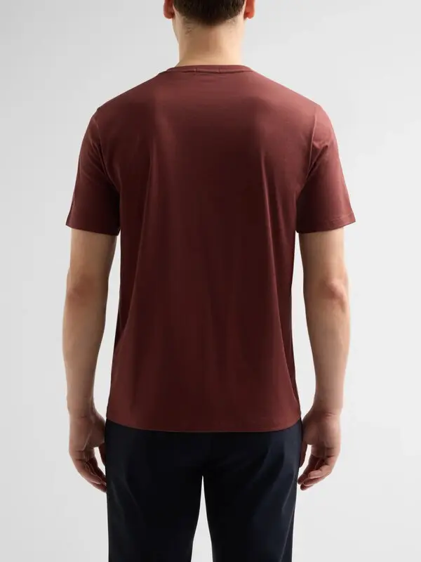 Theory Precise Cotton T-shirt - Deep Auburn
