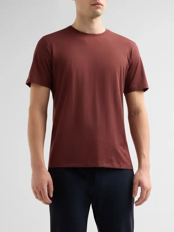 Theory Precise Cotton T-shirt - Deep Auburn