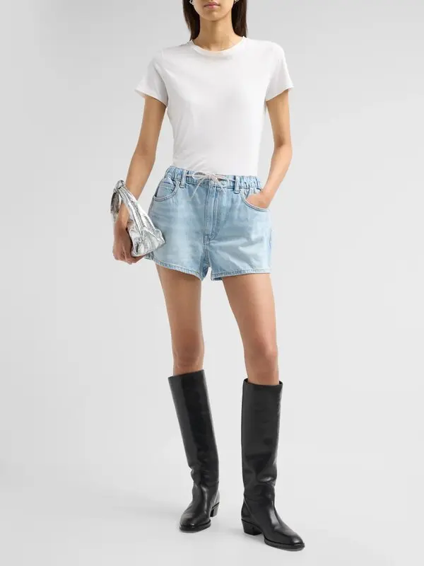 Alexander Wang Marathon Crystal Drawcord Shorts