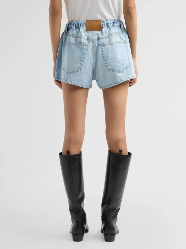 Alexander Wang Marathon Crystal Drawcord Shorts