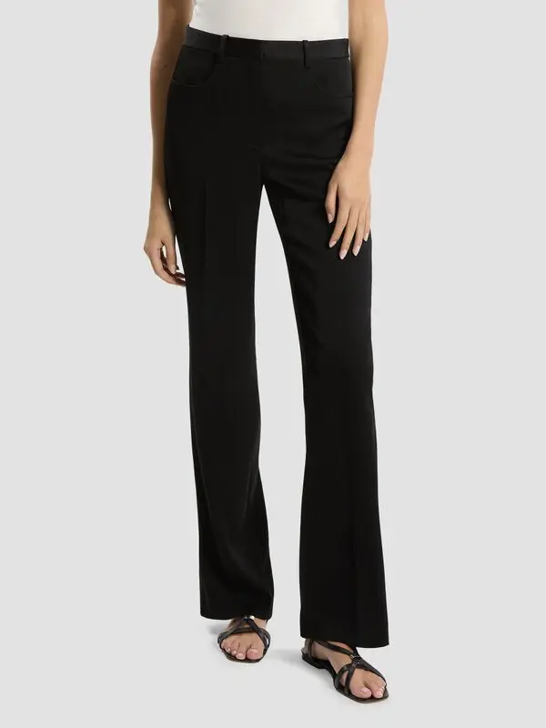Theory Satin Straight-leg Pants
