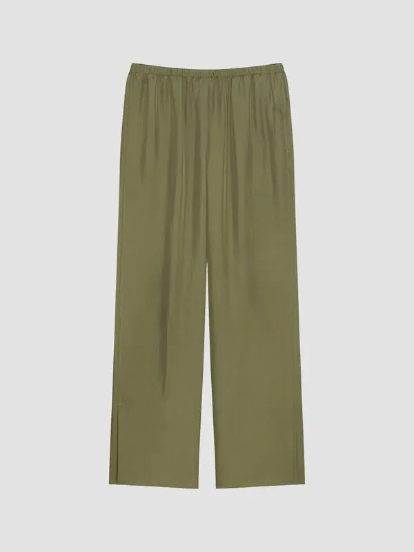 Theory Relaxed Pants - Forest Moss