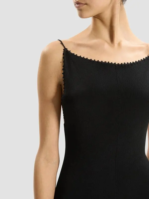 Theory Square Neck Midi Dress